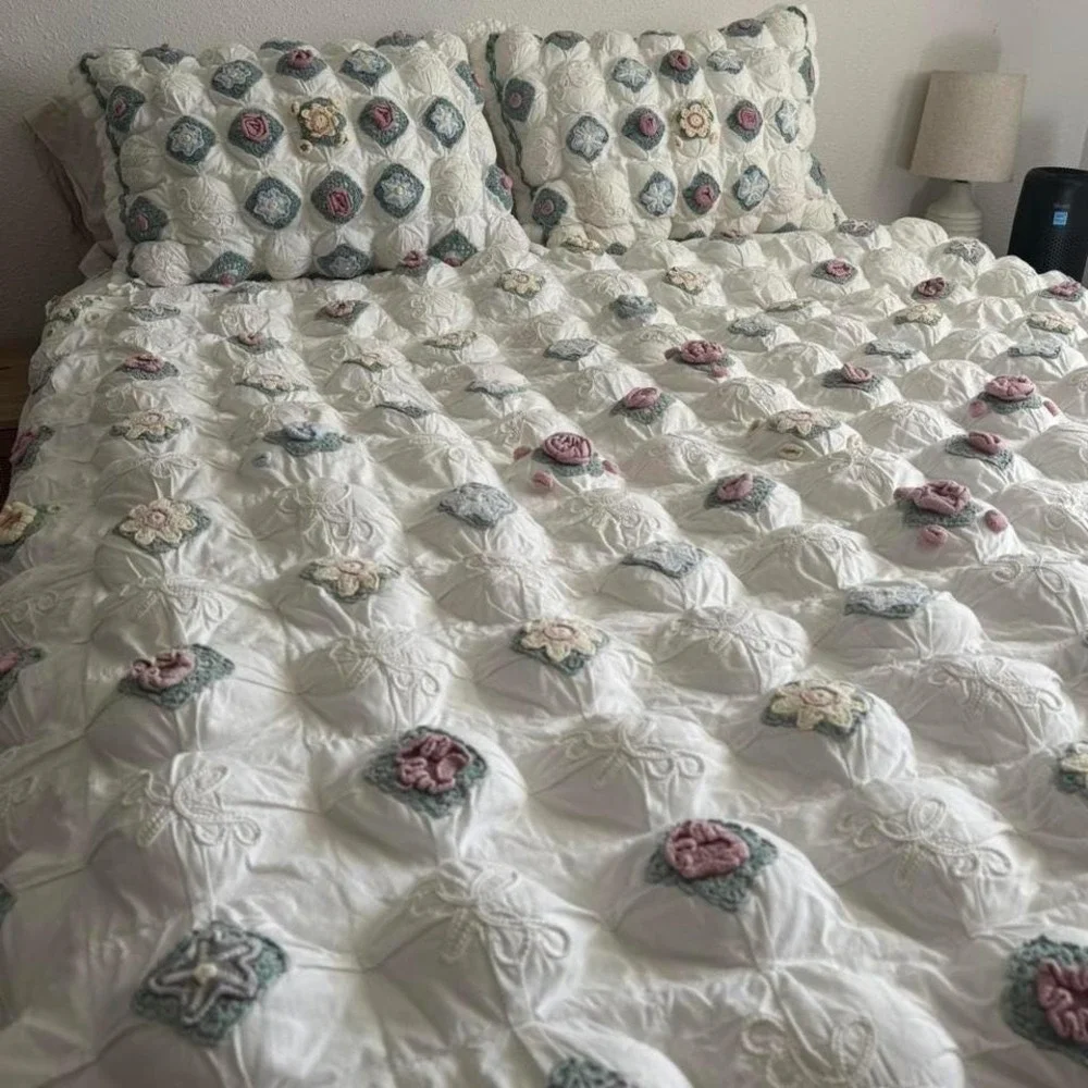 jcpenney | Bedding | Vintage Twin Jcp Home Collection Puff Quilt Set ...
